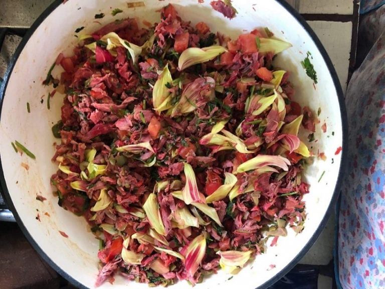 Jaliscocina - Ensalada de Marlin con pétalos de dalia